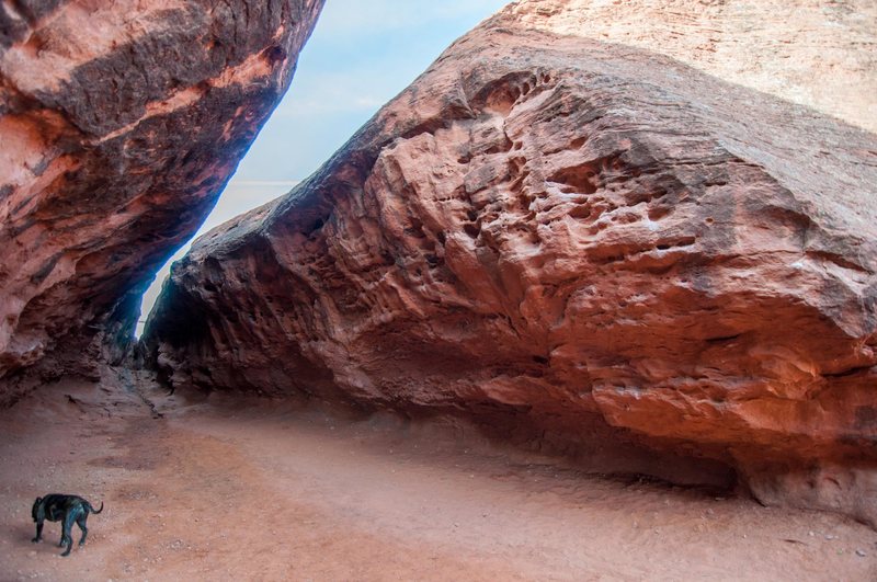 Climb Dixie Cave, Southwest Utah