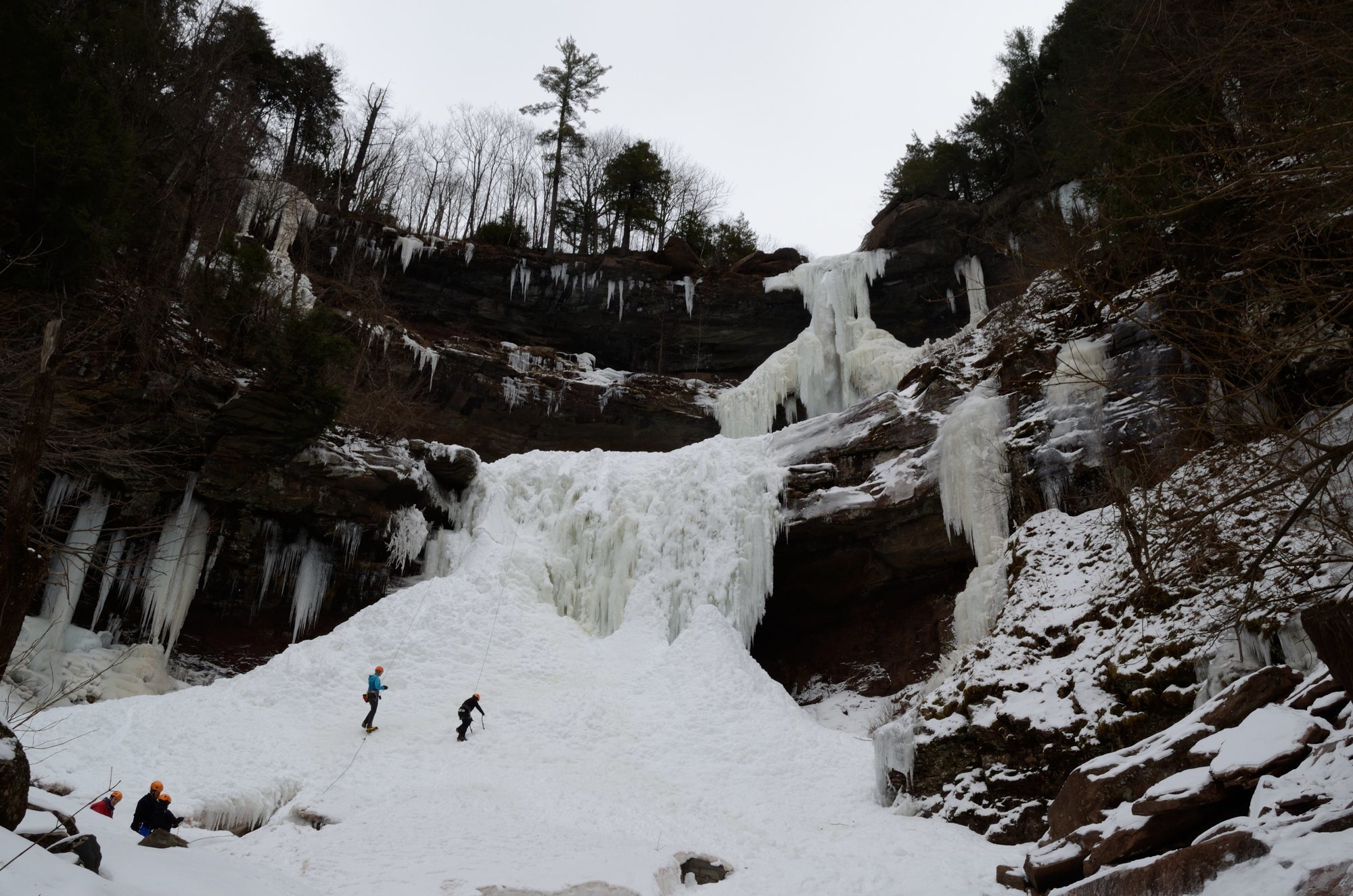 Lower & upper Kaaterskill Falls. Winter 2014.