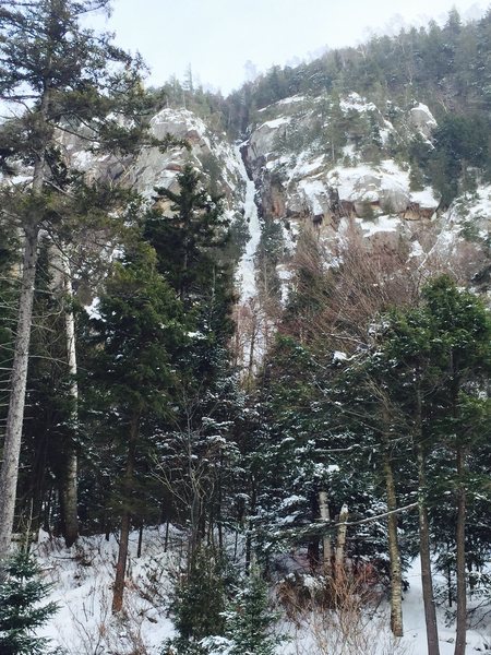 Multiplication Gully from the road Feb15, 2015 in thick conditions ...