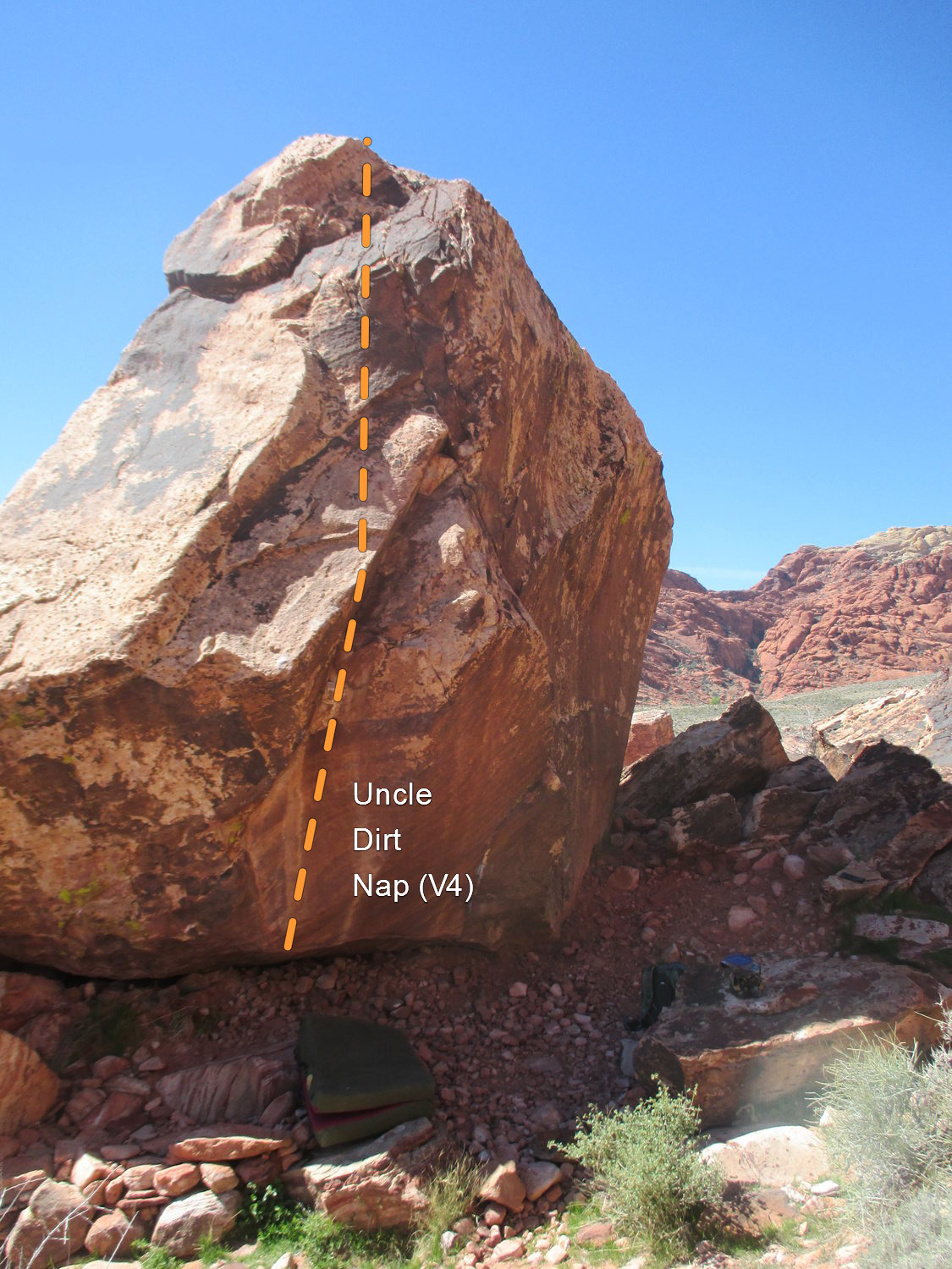 The dihedral gives way to thin slab climbing.