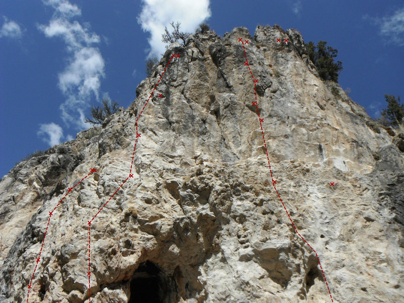 Rock Climbing in Tangent Wall, Wasatch Range