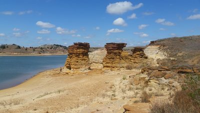 Climbing in Rock Town Wilson Lake Kansas, Rock Town Wilson Lake Kansas