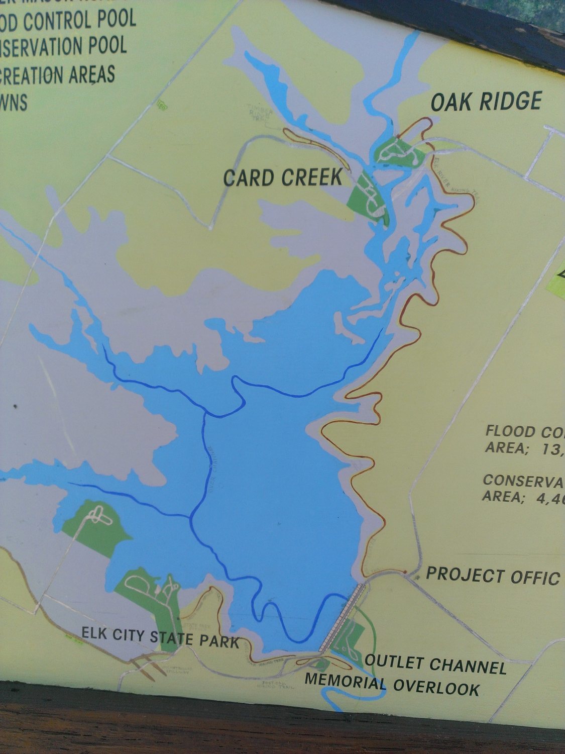 Elk City Lake Map
