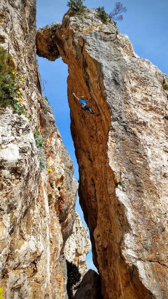 Rock Climbing in Freestanding Tower, Hvar Island
