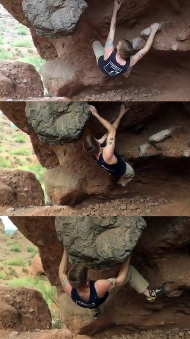 First three moves. From here, get yourself on the other side using a ...