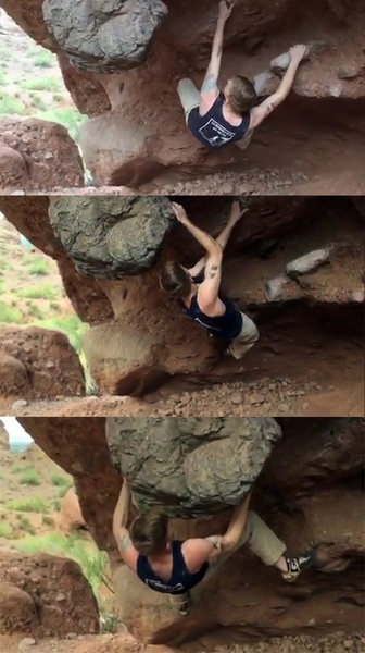 First three moves. From here, get yourself on the other side using a ...