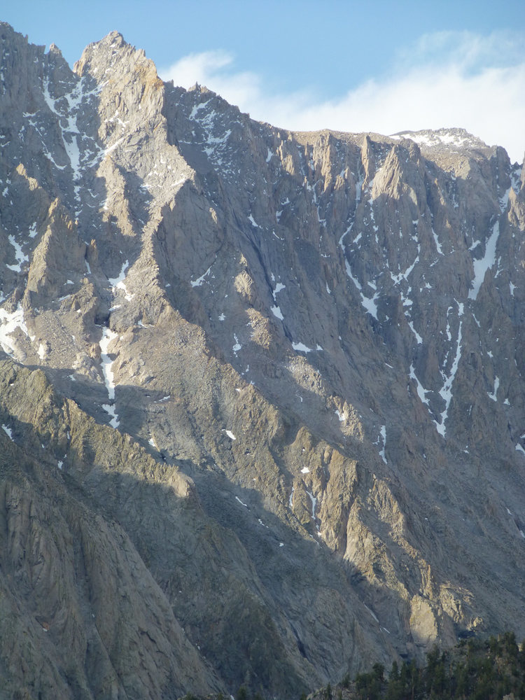 The Long Twisting Rib, photographed from the Shepherd Pass trail around ...