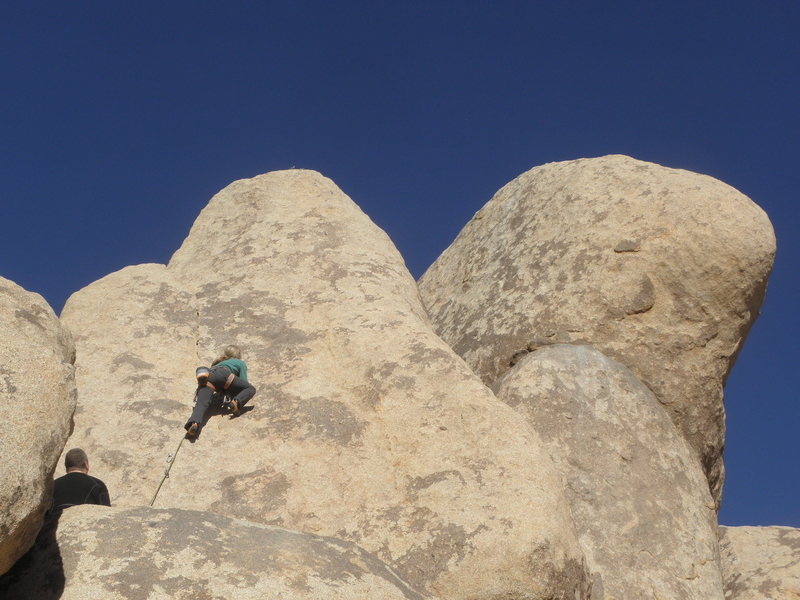 Rock Climb Peter Meter, Joshua Tree National Park