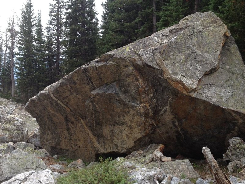 Climb Box Car Boulder, Rock Springs Buttress