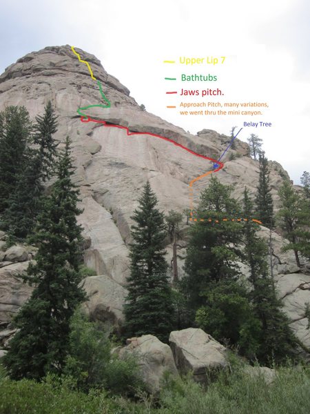 Rock Climb Jaws, South Platte