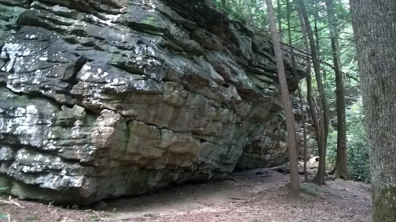 Climbing in Transformer Boulder, Obed & Clear Creek