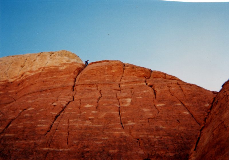 Rock Climbing in Sandy Corridor, Red Rocks