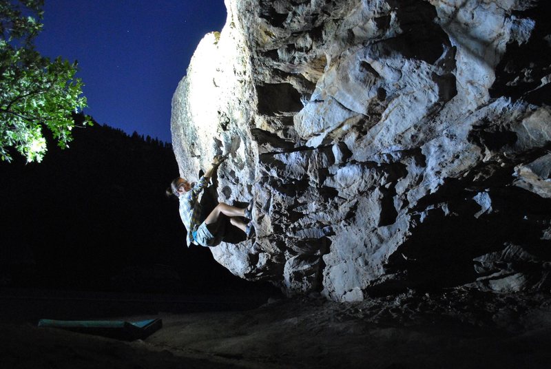 Climbing in Roadside Boulder, Durango