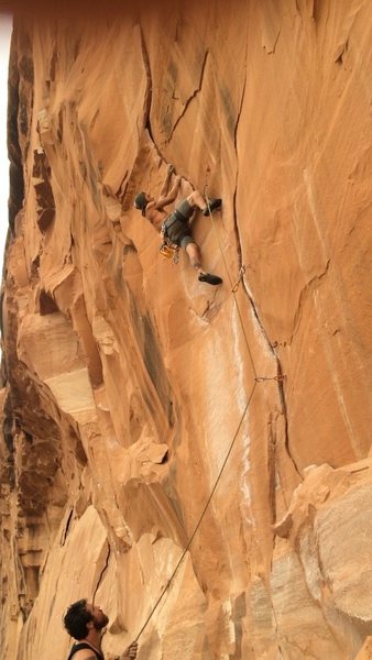 Rock Climb The Flapper, Southeast Utah