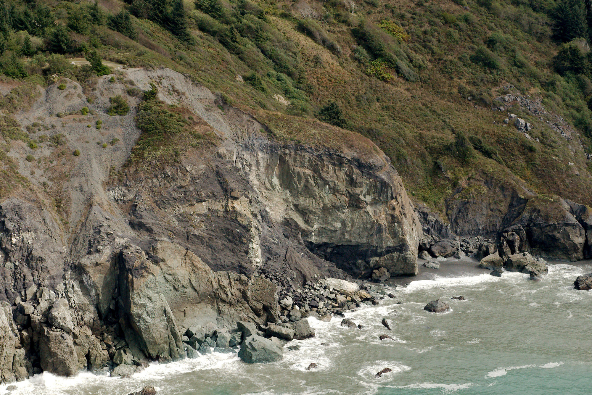 Aerial photo of High Bluffs from the California Coastal Records Project ...