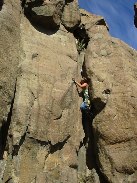 Rock Climb Offwidth Bulge, Golden