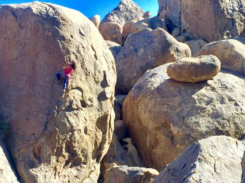 Rock Climbing in The Chocolate Block (aka Rocky Top), Sierra Eastside