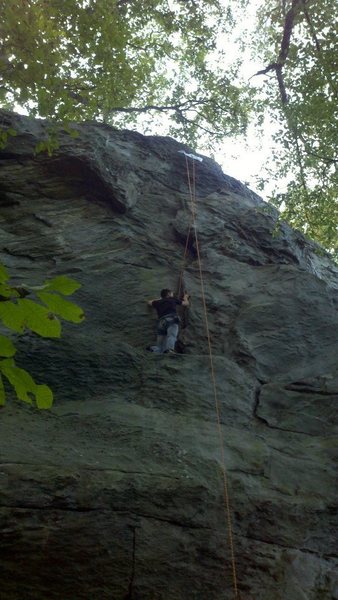 Rock Climb Beginner Flake, Rocks State Park