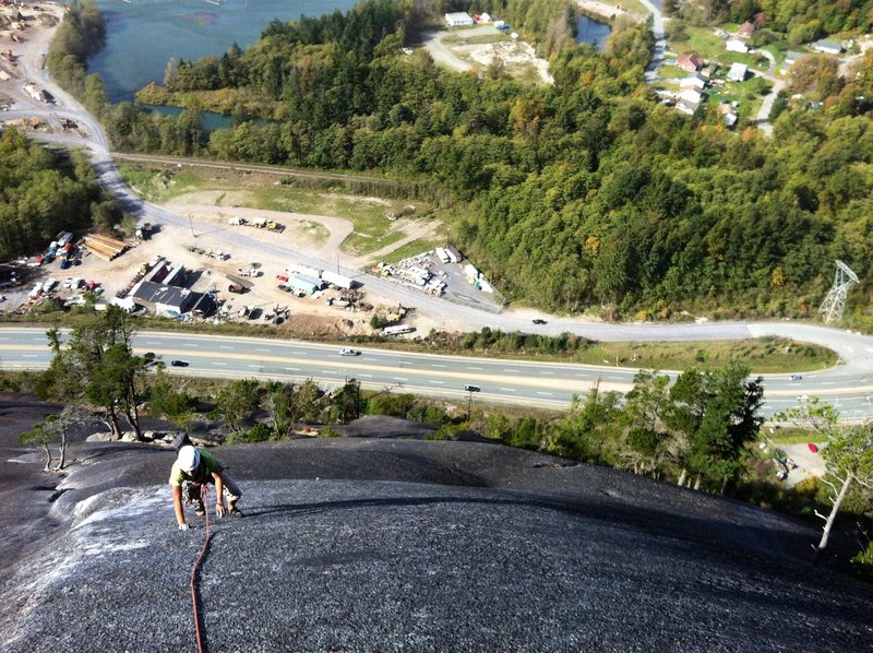 Rock Climb One Scoop with Delicious Dimples, British Columbia