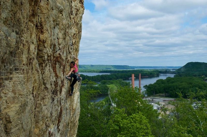 Rock Climb Mississippi, Barn Bluff (Red Wing)