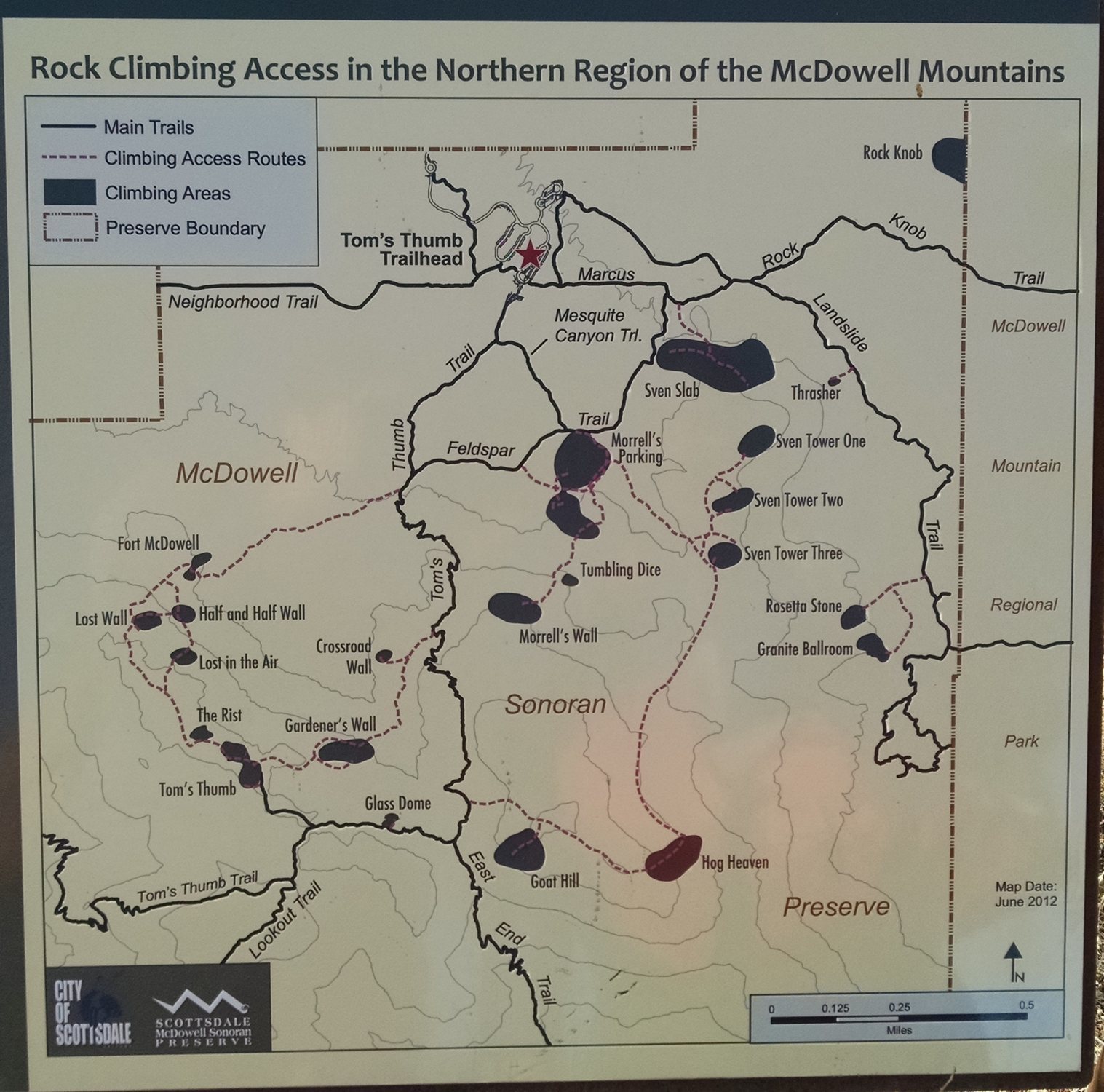 McDowell Mountains Trail Map