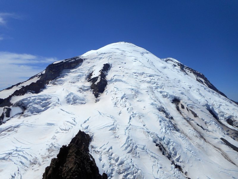 Left to right. Gibraltar Rock, Ingraham Glacier, Disappointment Cleaver ...