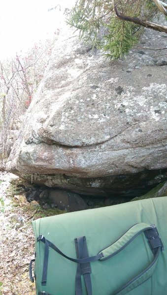 Climbing in Forest Boulder, Newfoundland and Labrador