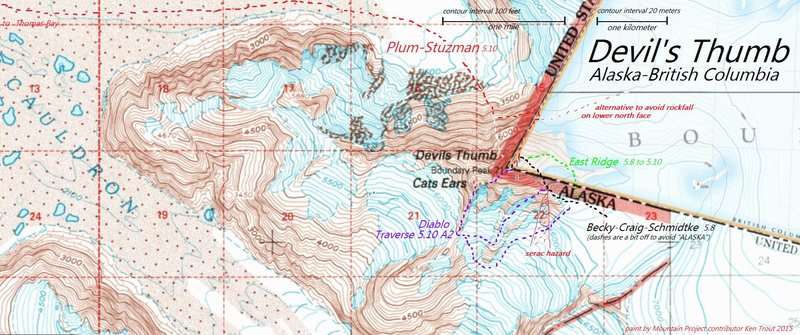 Devil's Thumb Alaska & British Columbia
