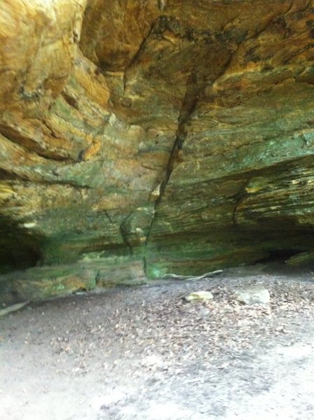 Climbing in Hocking Hills State Forest, Southeast Ohio
