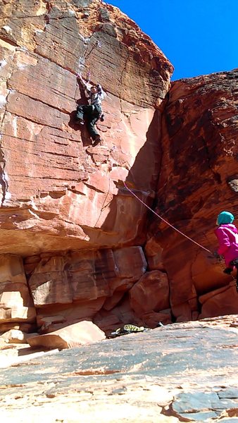 Seamlessly doing the crux move changing the routes one move wonder ...