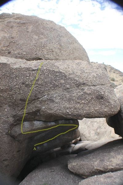 Bouldering in Boulder 7 (AKA The Hulk Boulder), Albuquerque Area