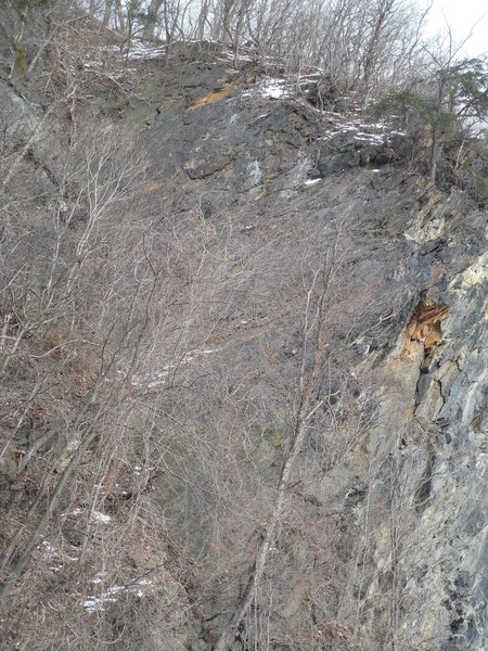 Rock Climbing in 4.4 Upper Choss Wall, Safe Harbor