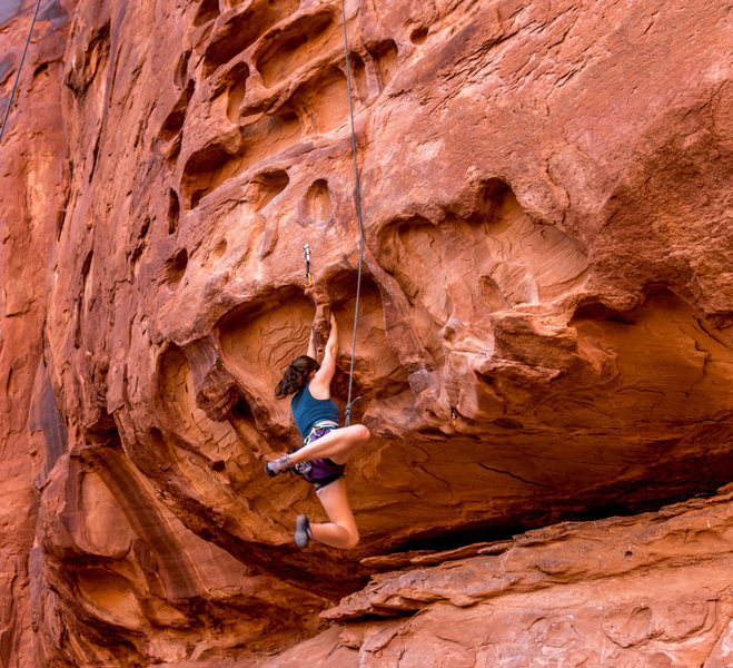 Rock Climb Pocket Rocket, Southeast Utah