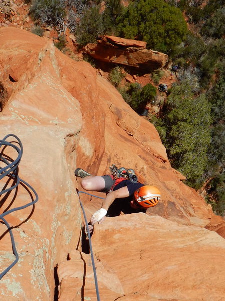 Rock Climbing in Tomahawk Tower, Sedona Area