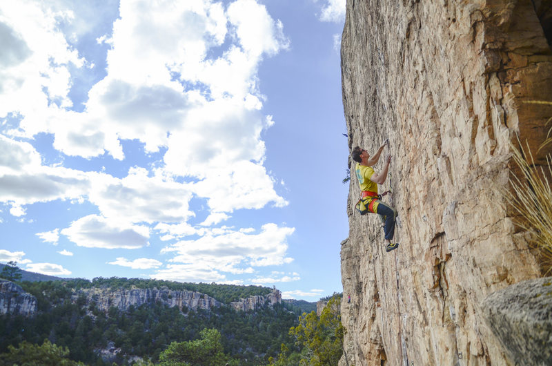 Sustained and sharp edge climbing.