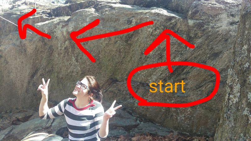 Bouldering in Crag 1, Snake Den
