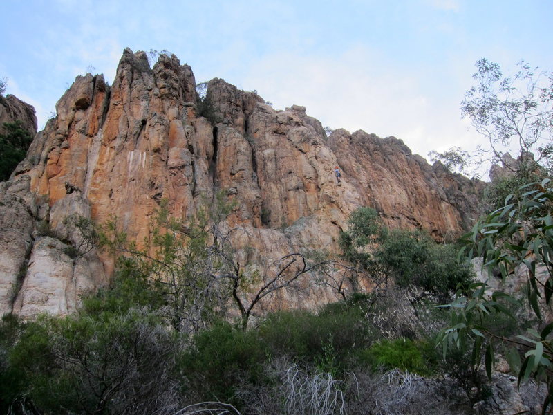 Rock Climbing in Central Gully Left, Australia