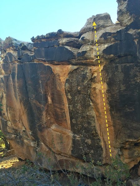 Climb Layback Lie, Southeast Utah
