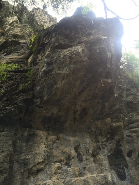 Rock Climb The Membrane Roof, American Fork Canyon