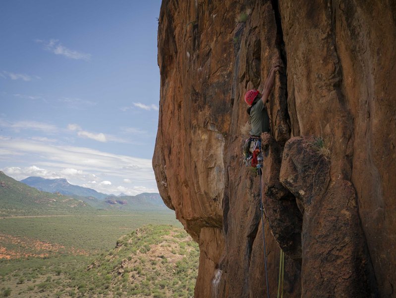 Rock Climbing in Cat and Mouse, Ololokwe