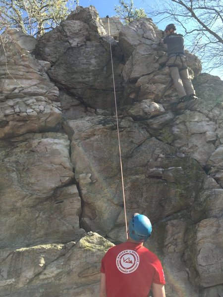 Climbing in White Rock Acres, South Central PA