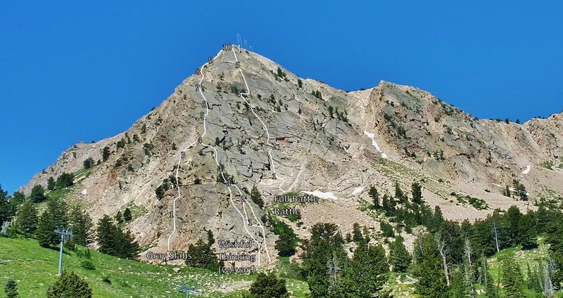 Rock Climbing in Mt. Ogden, Wasatch Range