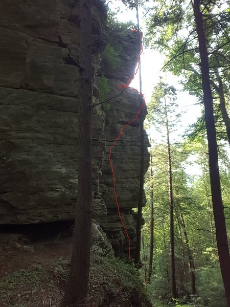 Rock Climbing in The Notches, Southwest Virginia (Appalachia)