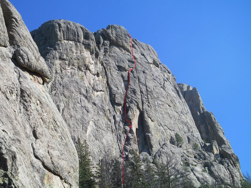 Rock Climb Three Yak Crack, The Needles Of Rushmore