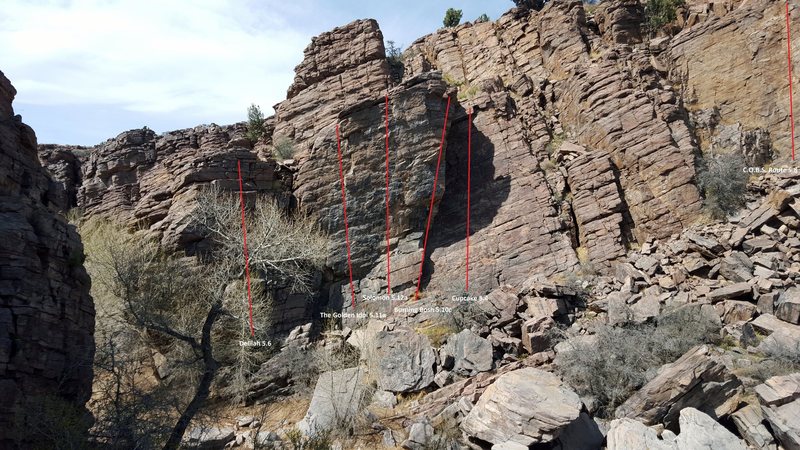 Rock Climb Solomon, Central Arizona