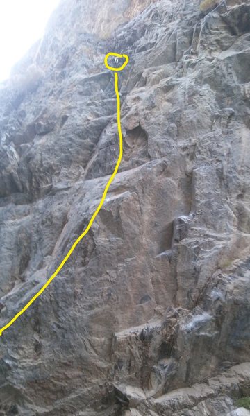 Rock Climb Slope On A Rope, West Desert