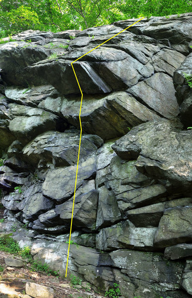 Rock Climb Inverted Iron Cross, Patapsco Valley State Park
