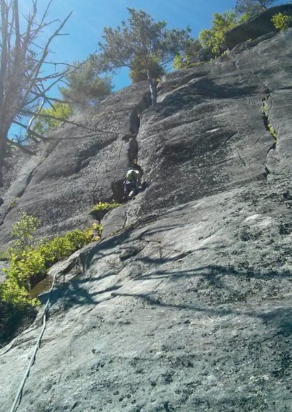 Rock Climb L'offwidth, Quebec