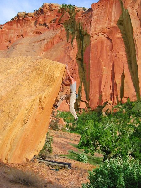 Climbing in The Triangle, South Central Utah