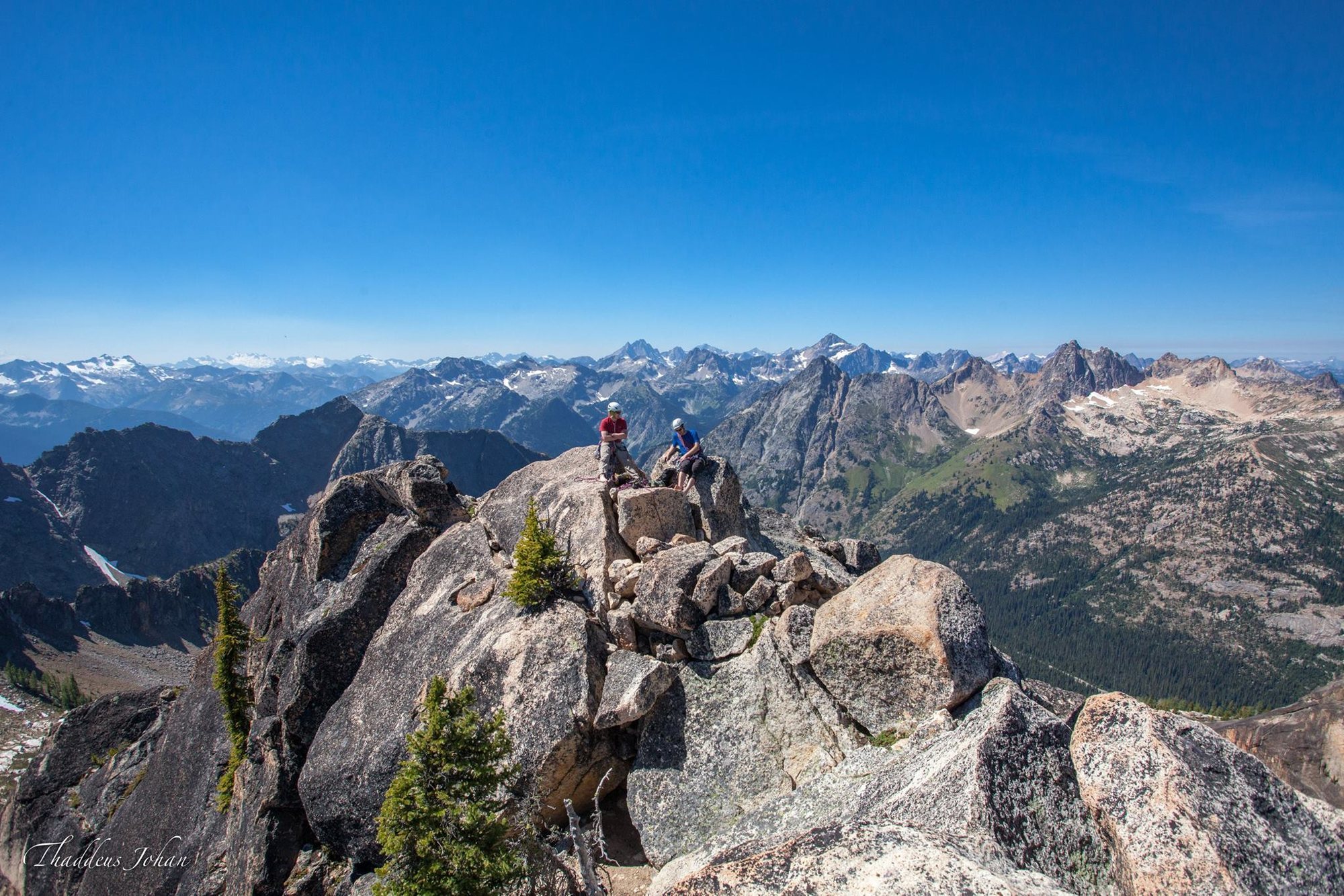 The summit of South Early Winter Spire.